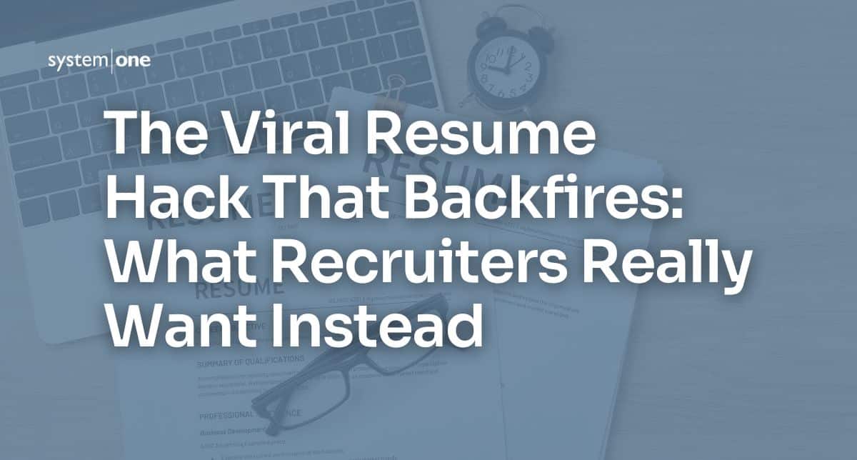 The Viral Resume Hack That Backfires | System One